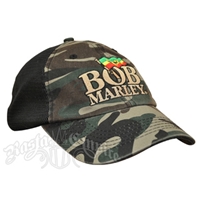 Bob Marley Camo Logo Trucker Cap