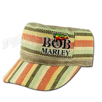 Bob Marley Logo Straw Cadet Cap - Women's
