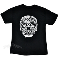 Marijuana Candy Skull Black T-Shirt - Men's