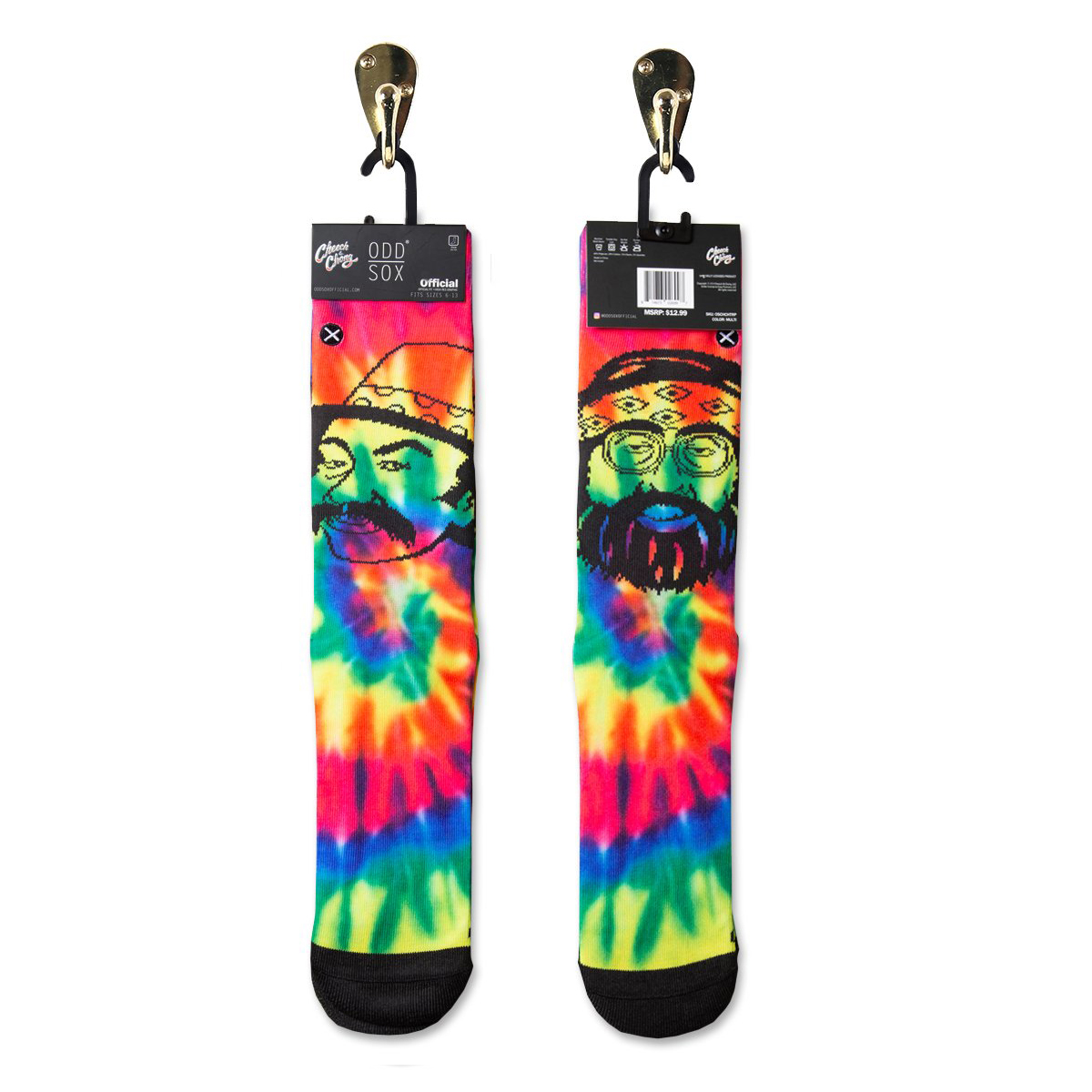 Cheech & Chong Trippy Tie Dye - Socks