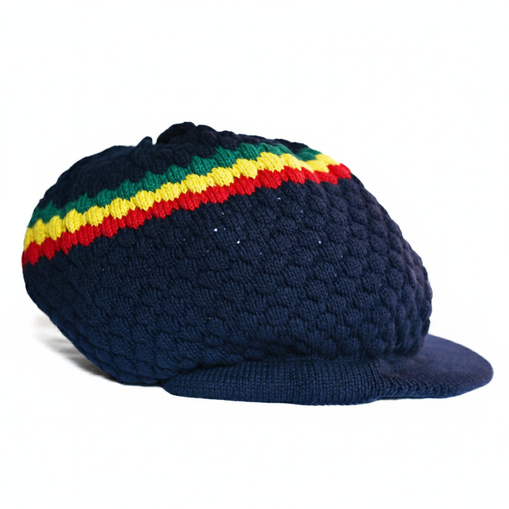 Rasta Stripe Blue Brimmed Hat | RastaEmpire